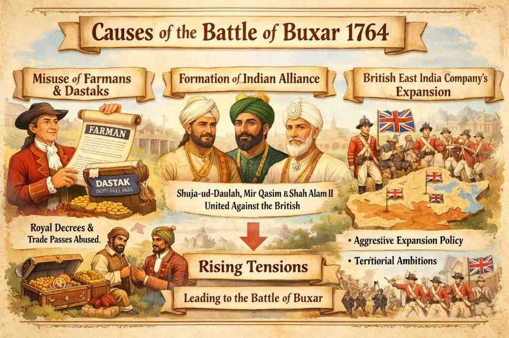 Battle of Buxar 1764: Causes, Events & Outcomes (UPSC Notes)